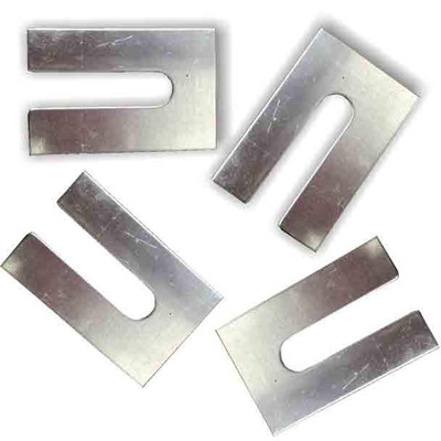 Aluminum Shims, 2in x 3in, 1/16in Thickness (100/Case)