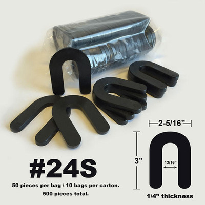 Econ-O-Shims, 2 -5/16in x 3in, 1/4in Thickness Solid (500/Ct)