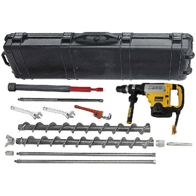 3"in Hollow Stem Flighted Auger Kit with Drill, 5/8in Thread ...