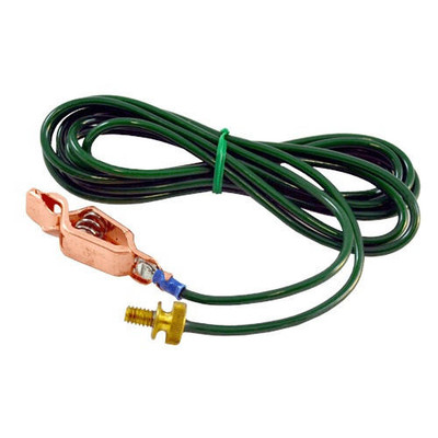 8ft Green Lead with 27-C (40 Amp) Clip and Brass Thumbscrew | CMTP
