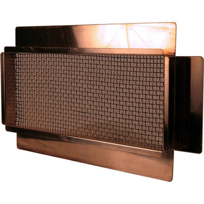 Copper Foundation/Basement Vent Stucco Mount, W14in x H5in