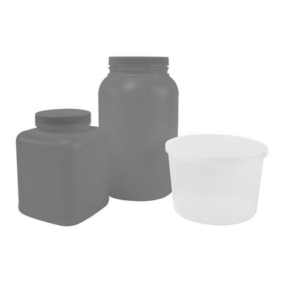 Half Gallon Container, Round with Snap-On Lid, 5-1/2 x 4-1/4in | CMTP