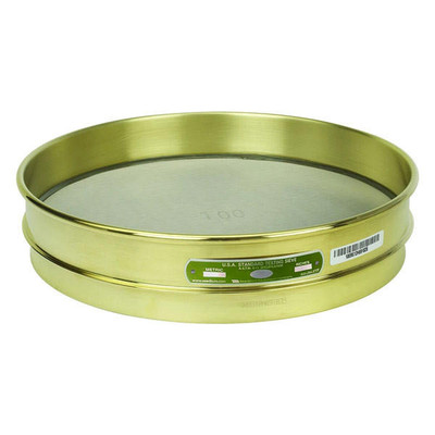 12in Sieve, Brass/Stainless, Half Ht., 7 Mesh | Test Sieves | CMTP