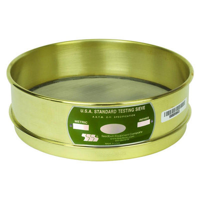 8in Sieve, Brass/Stainless, Full Ht., 140 Mesh | Test Sieves | CMTP