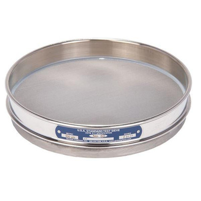 Gilson 8in Sieve, All Stainless, Half Height, #50 | Test Sieves ...