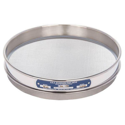 Gilson 8in Sieve, All Stainless, Half Height, #170 | Test Sieves | CMTP