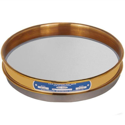 Gilson 8in Sieve, Brass/Stainless, Half Height, #635 | Test Sieves ...