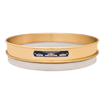 Gilson 12in Sieve, Brass/Stainless, Half Ht., #30 | Sieves | CMTP