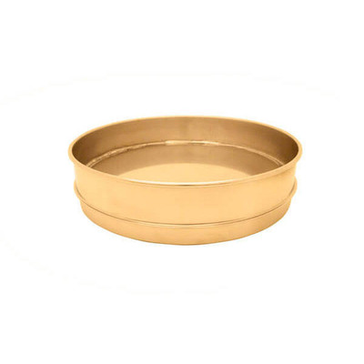 3in Sieve with Backing Cloth Pan, Brass, HH, Extended Rim | Certified MTP