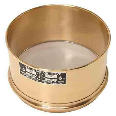 12in Wet Wash Sieve, 8in Deep, #170 with Backing Cloth | Certified MTP
