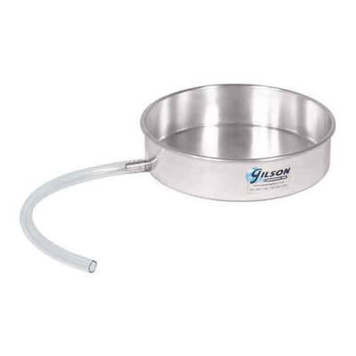 8in Stainless Steel Sieve Pan with Drain | Aggregate Tests