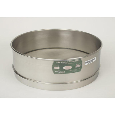 Advantech 12in Sieve, All Stainless, Full Ht, #120 | Test Sieves | CMTP