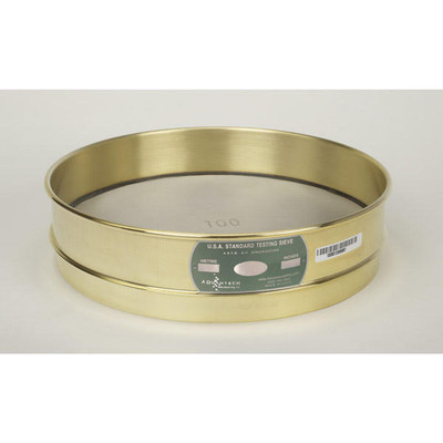 12in Sieve, Brass/Stainless, Intermediate, #140 | Test Sieves ...