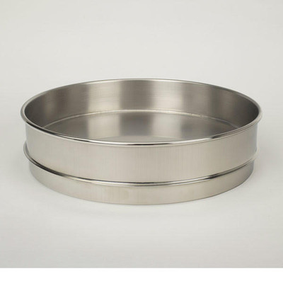 12in Sieve Midstack Pan, Stainless, Intermediate Height | Sieves | CMTP