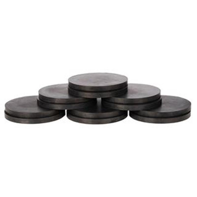 6in Neoprene Pad Caps, 60 Durometer | 12 Pack