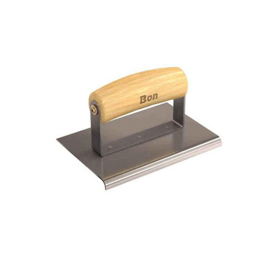 Sidewalk Edger, 6 x 4in, 1/4in Radius 3/8in, Wood Handle