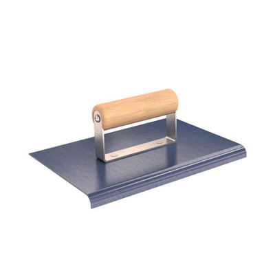 Blue Steel Edger, 9 x 6in, 3/8in Radius 1/2in Wood Handle