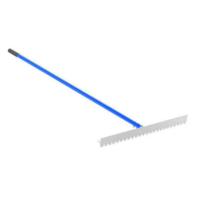 Blunt Tooth T-Connector Lute Rake, 36in With 6ft Handle | CMTP