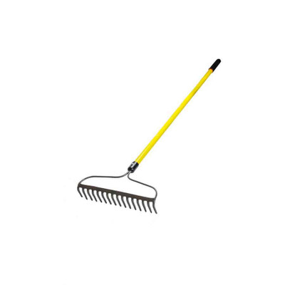 Bow Head Rake 16in With 60in Fiberglass Handle | CMTP