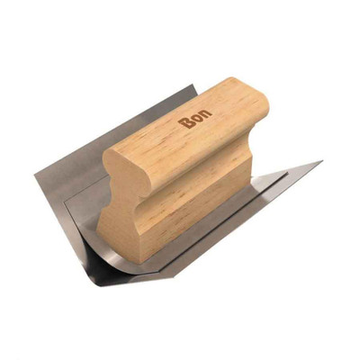 Inside Corner Tool, SS 1/4in, Wood Handle