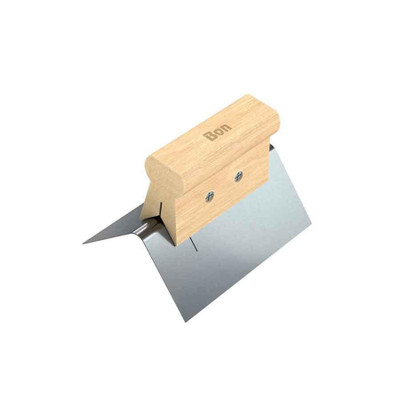 Outside Corner Tool, SS 1/4in, Wood Handle