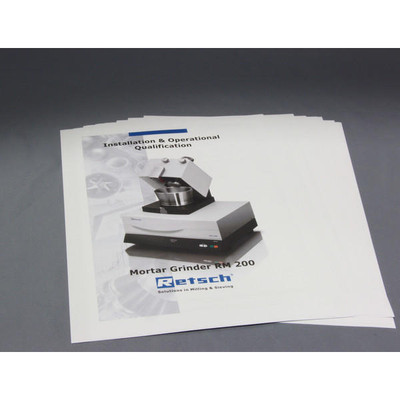 RETSCH IQ/OQ Documentation For RM 200 | Mortar Grinder