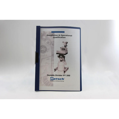 RETSCH 992000022, IQ/OQ Documentation for PT 200 | Dividing | CMTP