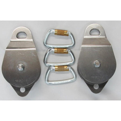CMI 4:1 Mechanical Advantage Kit for 5/8in Rope, 4in Pulleys ...