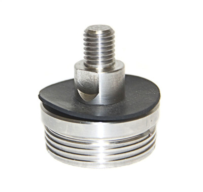 2in Stainless Steel Multi-Stage Flap Valve Cap, 5/8in Thread