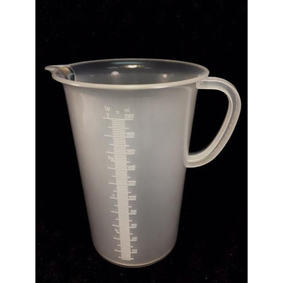 Plastic Pitcher, Graduated, 2000ml | Lab Containers | Certified ...