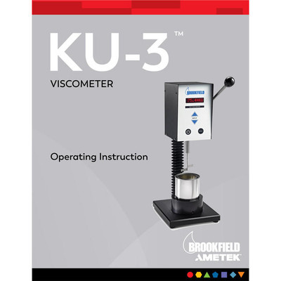Brookfield M04-243 KU-3 Viscometer Operations Manual | Buy Now | CMTP