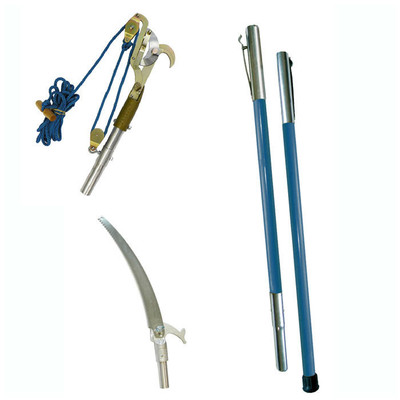 Hollow Core Tree Trimming Kit with Pruner, Pole Saw and Poles | CMTP