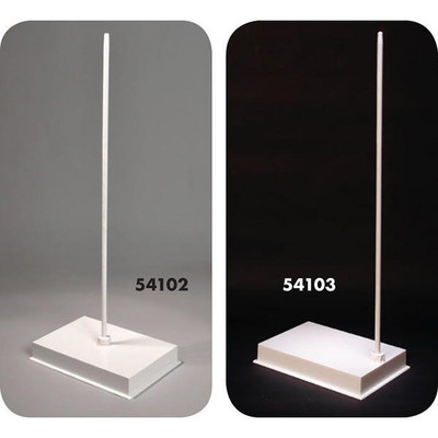 Support Stand with Rod, Plastic, 6in x 9in, 30in Rod, Side Hole | CMTP