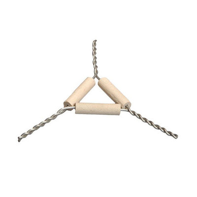 Clay Triangle Pipe, 2.5in Side Length for Lab Use | CMTP