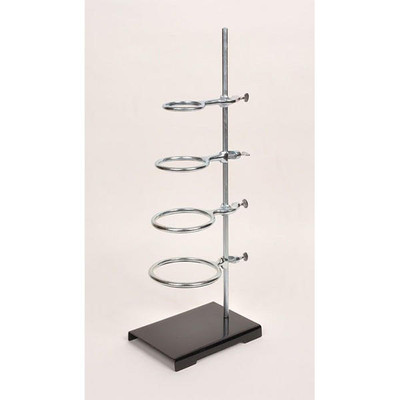 Support Stand/Ring Set, 4in x 6in, 18in Rod, 2 Rings (3 and 4in) | CMTP