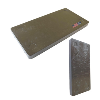 Black Plastic Flat Plate Shims 2x4 | 300/Case | Leveling | CMTP