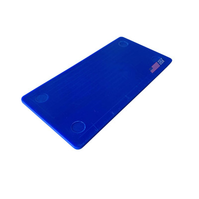 Blue Plastic Flat Plate Shims, 1/16in | 480/Case | Leveling | CMTP