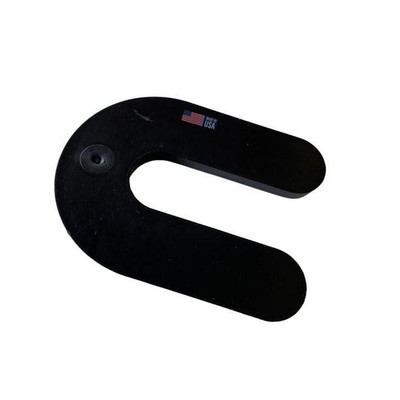 Black Plastic Horseshoe Shims | 2-5/16x3x1/4in | 100/Case | CMTP