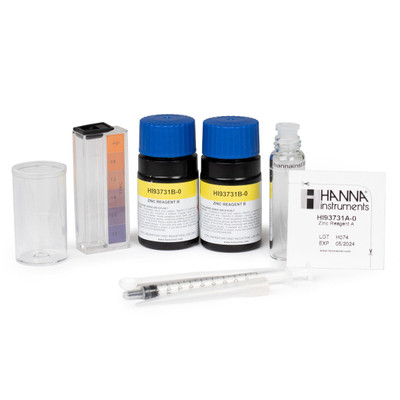 Zinc Test Kit, 0.0-3.0 mg/L, Range, Colorimetric, 100 Tests | CMTP