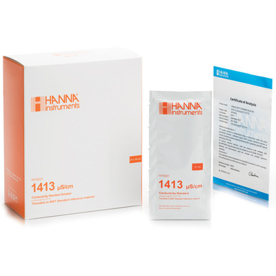 1413 microsecond/cm Conductivity Stand with COA (25 x 20mL) | Certified ...