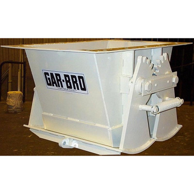 Double Clamshell Bin Gate, 30in x 48in Discharge