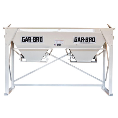 Center Discharge Double Floor Hopper, 104in Height, 3.4 Cu Yds ...