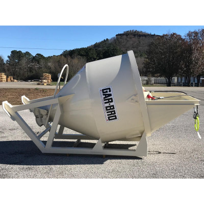Laydown Concrete Bucket, Super Lightweight, 4 Cubic Yards