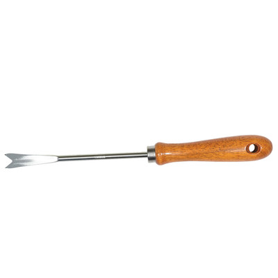 Dandelion Weeder, Chrome Plated Head, Wood Handle | CMTP