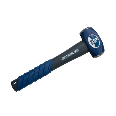 2lb Drilling Hammer, Cushion Grip, 10in Fiberglass Handle