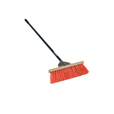 18in Street/Landscape Broom, 60in Blue Aluminum Handle | Certified ...