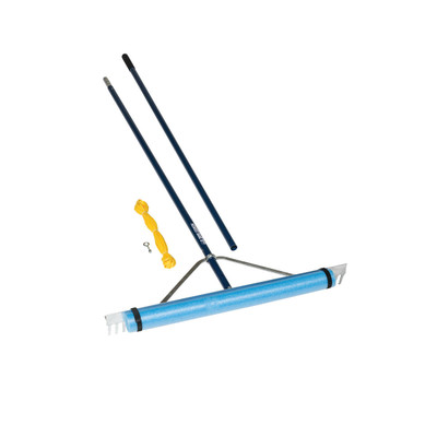 36in Lake Rake, 11ft Blue Handle, Float and 50ft Rope