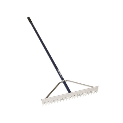 30in Screening Rake, 66in Blue Aluminum Handle | CMTP
