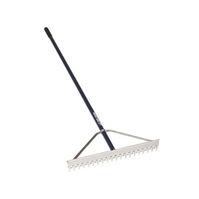 36in Screening Rake, 66in Blue Aluminum Handle | Certified Material ...