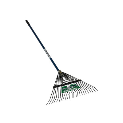 24/24 ProGrade Spring Brace Rake, 54in Blue Handle